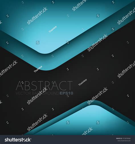 Blue Triangle Geometric Vector Background Overlap Stock Vector Royalty Free 1572878968