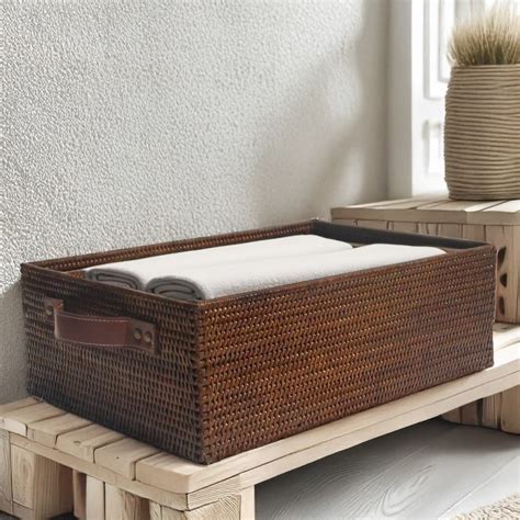 RATTAN ISLAND RATTAN RECTANGULAR BOX DIRECT FROM ASIA MANUFACTURER LA RATTAN STORAGE