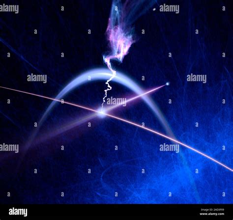 Photon Interacting With Electron Conceptual Image Computer