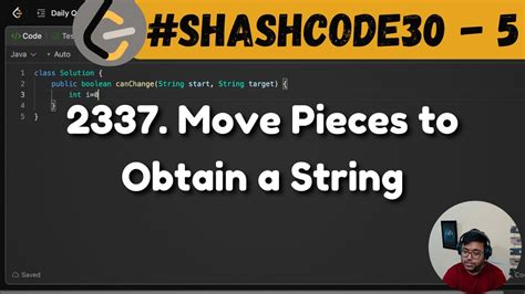 2337 Move Pieces To Obtain A String Leetcode Daily Challenge