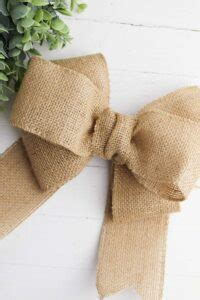 Easy Way To Make A Burlap Bow Single Girl S DIY