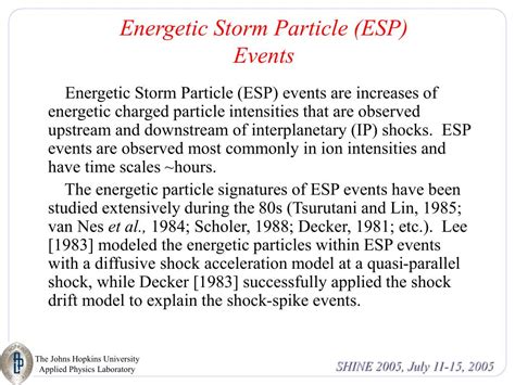 Ppt Transient Shocks And Associated Energetic Particle Events Observed By Ace During Solar