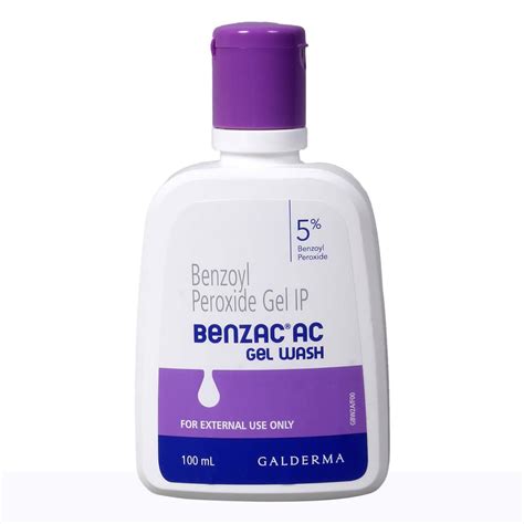 Benzac Ac 5 Bottle Of 100ml Gel Wash Health And Personal Care