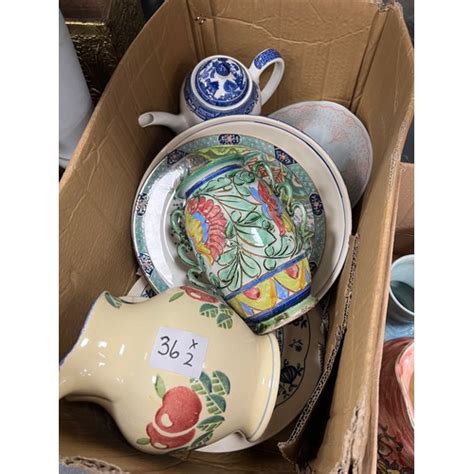 2 Boxes Collectable Pottery