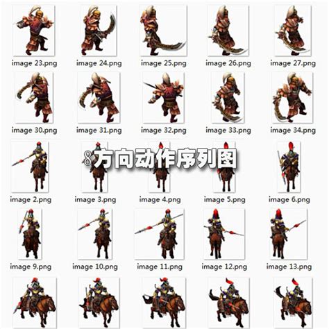 2d动画序列资源 8方向 60套怪物角色 游戏美术素材动作序列帧 2d动画序列资源 8方向 60套怪物角色 游戏美术素材动作序列帧