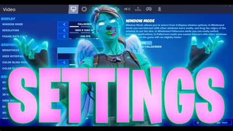 Best Settings For Fortnite Chapter 3 Season 4 Ft Faze Sway Youtube
