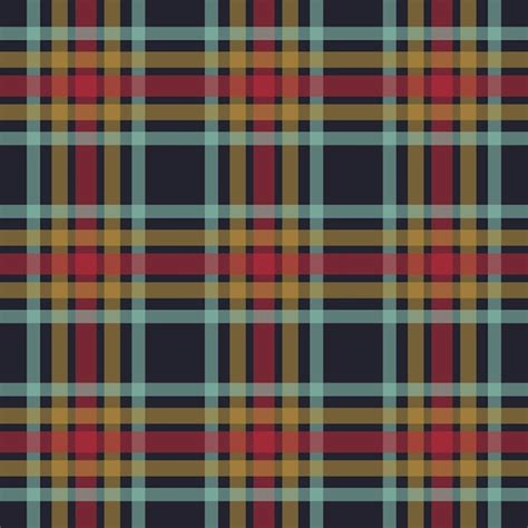 Premium Vector Textile Fabric 4 Color Check Pattern