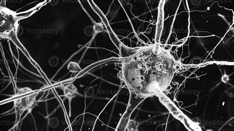 An Electron Microscope Image Capturing The Tiny Delicate Structures Of