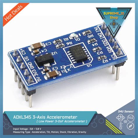 Jual Adxl345 3dof Digital 13 Bit 3 Axis Accelerometer Gravity Tilt Sensor Shopee Indonesia