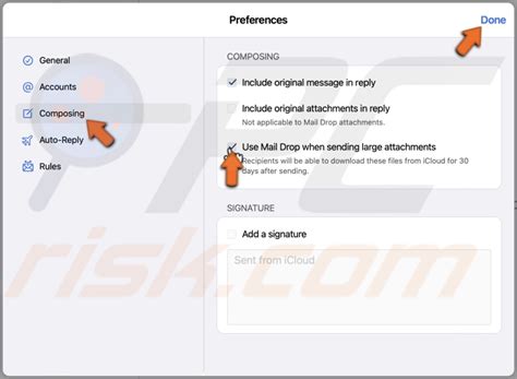 what is mail drop and how to send big files with it on ios and macos