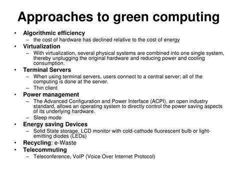 PPT Green Computing PowerPoint Presentation Free Download ID 4015337