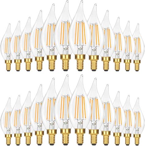 Gobright Dimmable Led Candelabra Bulbs 40w Equivalent 24