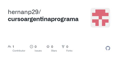 Github Hernanp Cursoargentinaprograma