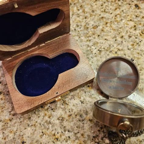 Customizable Compass With Personalized Message Perfect For Travelers