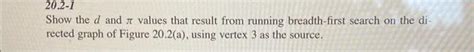 Show The D And π Values That Result From Running