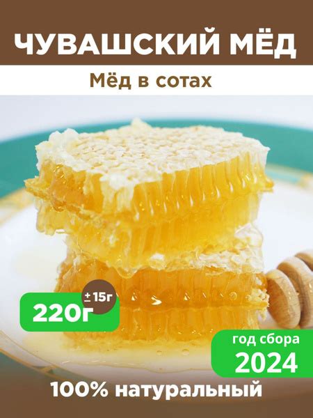 Мед в сотах 220 гр / сбор 2024 купить на OZON по низкой цене (446878829)