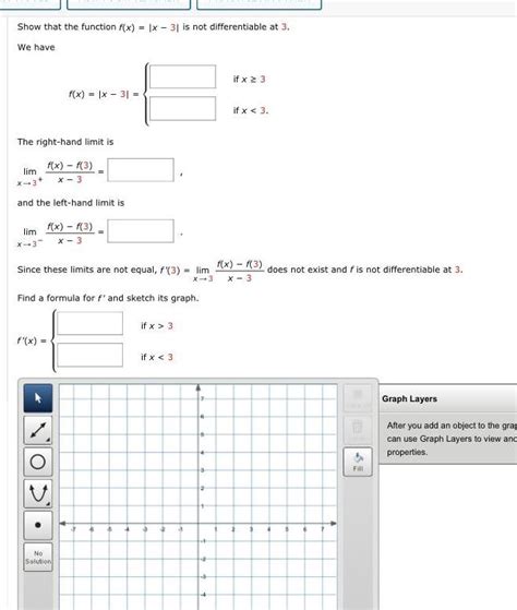 [answered] show that the function f x x 31 is not differentiable at 3