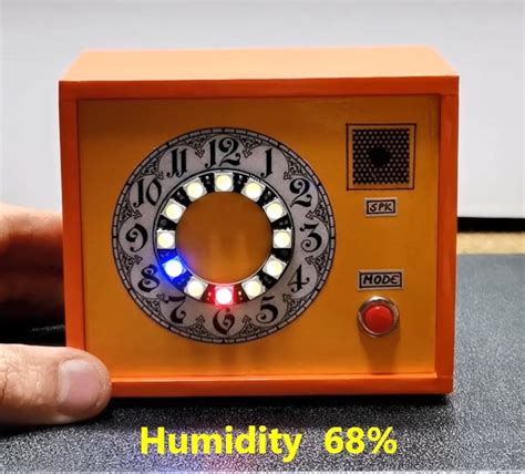 Unusual Led Ring Arduino Clock Temperature And H Hackaday Io