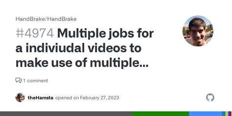 Multiple Jobs For A Indiviudal Videos To Make Use Of Multiple Hardware Encoders Issue