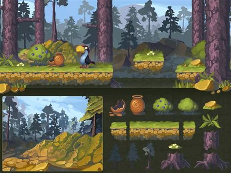 Platformer Maps | 2D Environments | Unity Asset Store | Game concept art, Game art, Pixel art design