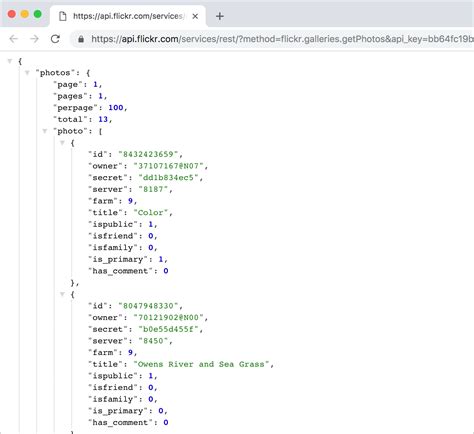 Retrieve A Gallery Using The Flickr Api Id Rather Be Writing Blog And Api Doc Course