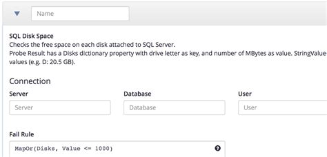 Configure Sql Disk Space Health Probe Softwareidm