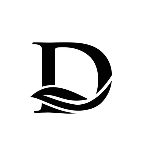 Capital Letter Leaf Font Vector Logo Icon Design Isolated White Stock