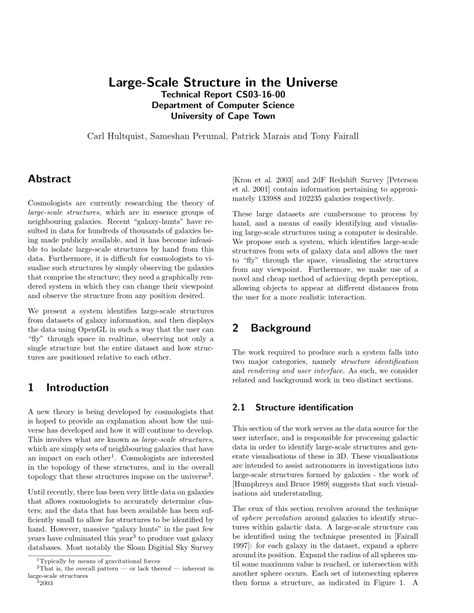 Pdf Large Scale Structure In The Universe