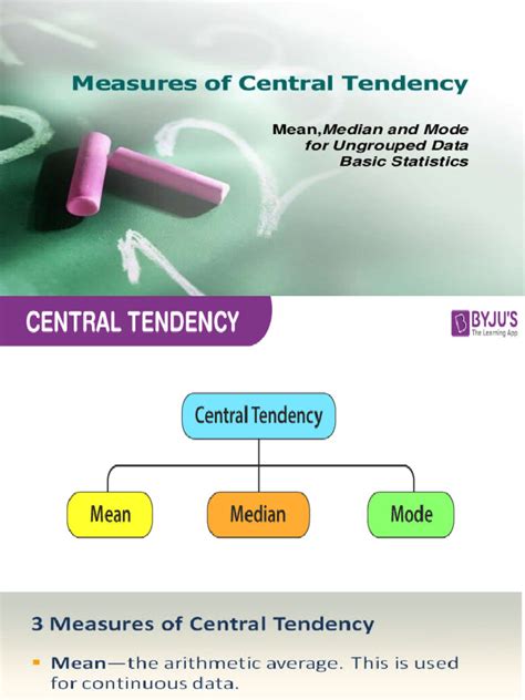 Lecture 5 Measures Of Central Tendency Pdf Mode Statistics