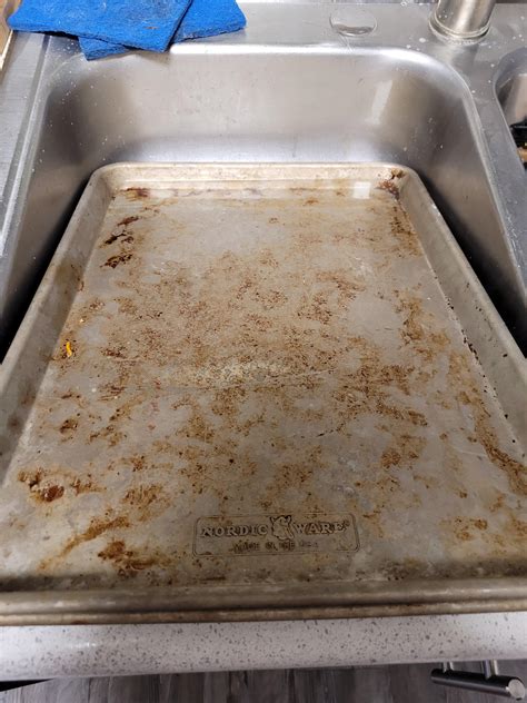 Ive Got Three Pans With Baked On Stuff Like This How To Clean R Cleaningtips