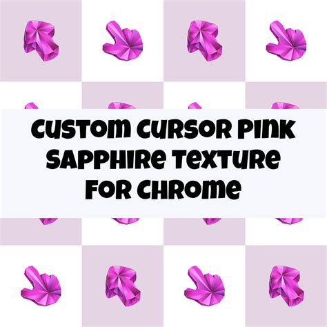 Custom Cursor Custom Cursor Pink Sapphire Texture For Chrome For Chrome Cursor Space
