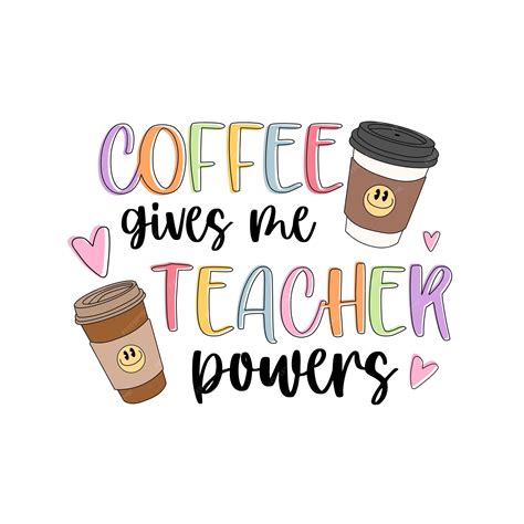 El Café Me Da El Poder Del Maestro Cita De La Taza De Café Linda Clipa