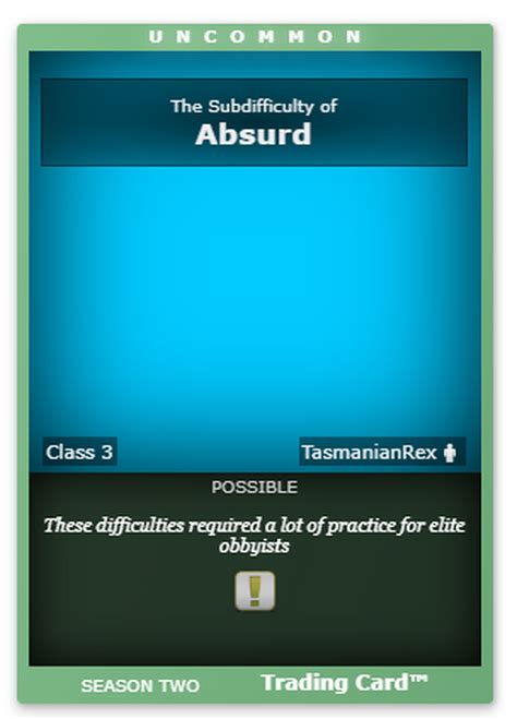 Jjt Difficulty Trading Cards Season 2 Fandom