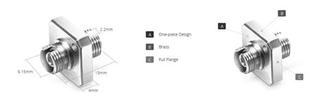 FC APC To FC APC Simplex OS Single Mode Fiber Optic Adapter