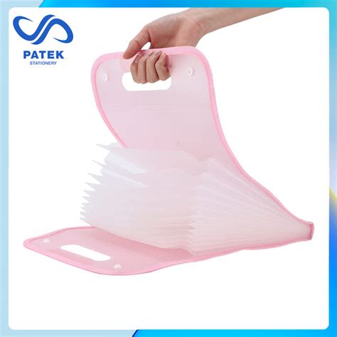 Patek Stationery Vertical Handheld Paper File Folder Multi Layer