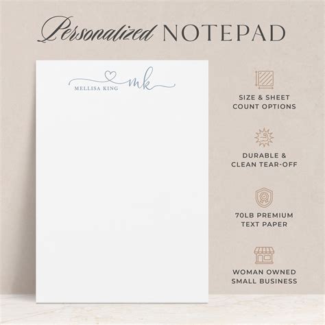 Precious Monogram Monogrammed Notepad Curio Press