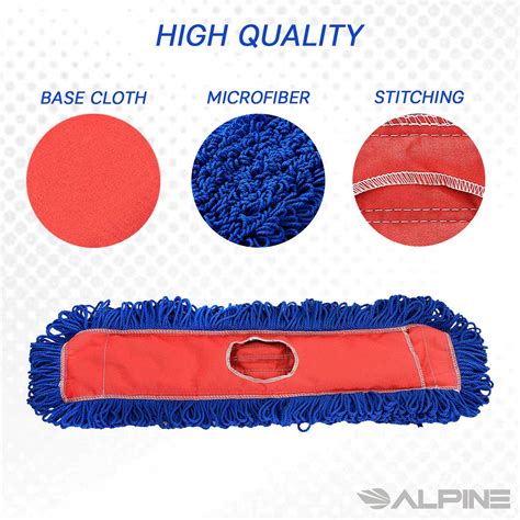 Alpine Industries Microfiber Mop Replacement Head Commercial Mop Refills For