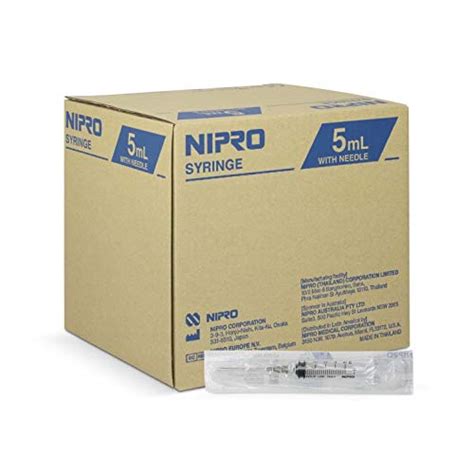 Nipro ML Luer Lock Syringe G X Box JD L Amazon