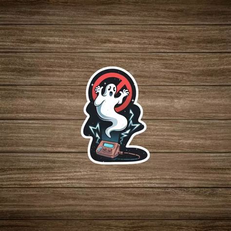 Ghostbusters No Ghost Cartoon Sticker Cute Spooky Vinyl Decalphone