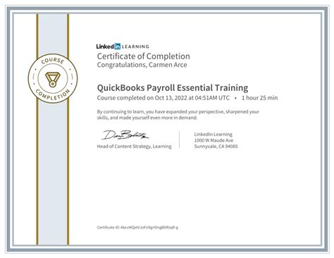 Carmen Arce On Linkedin Certificate Of Completion