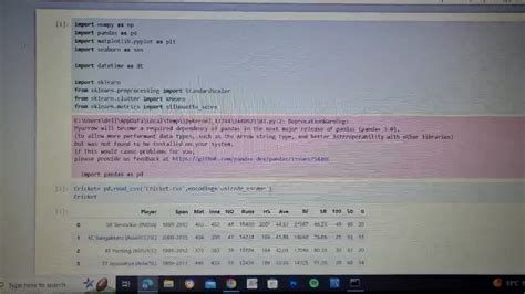 Completed K Means Clustering Project On Segmentation Of Cricketers On