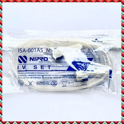 5 ชุด Iv Set Nipro ชุดสายให้น้ำเกลือ สายน้ำเกลือ Infusion Set Shopee Thailand