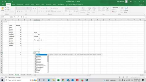 Jothi Murugan On Linkedin Excel Basic Formulas Part 1 Tamil