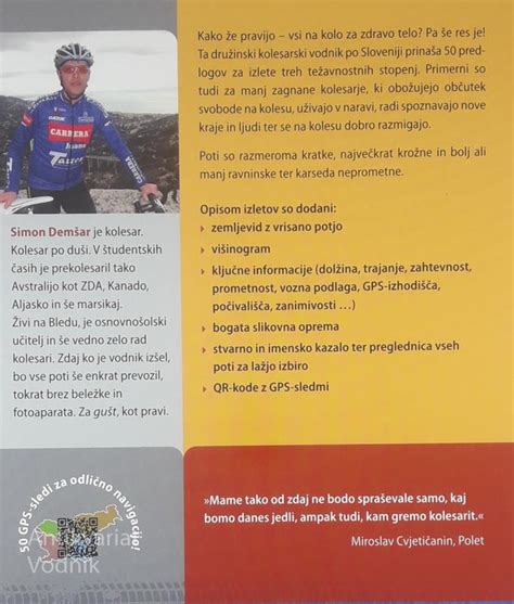 DruŽinski Kolesarski Vodnik Simon Demšar Antikvariat Vodnik