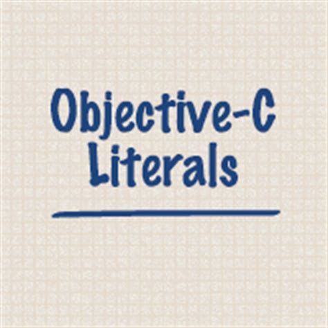 Objective C Literals Envato Tuts