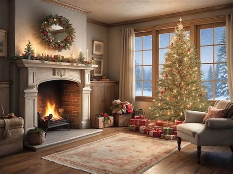 Premium Photo A Beautifully Nostalgic Vintage Christmas Card