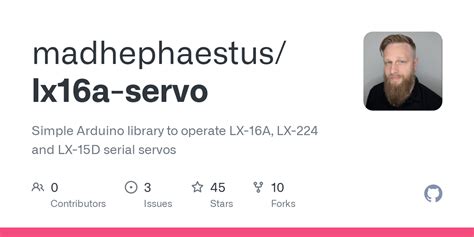 Github Madhephaestuslx16a Servo Simple Arduino Library To Operate