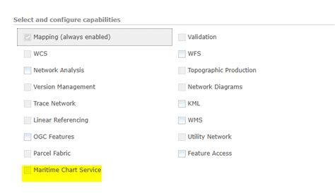 Solved Unable To Enable Maritime Chart Service Esri Community