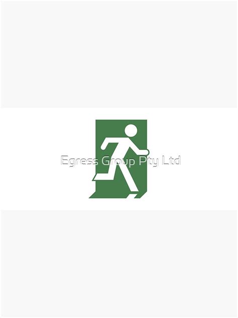 Running Man Exit Sign Right Hand Sticker For Sale By Cheapexitsigns Redbubble