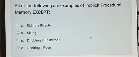 solved all of the following are examples of implicit